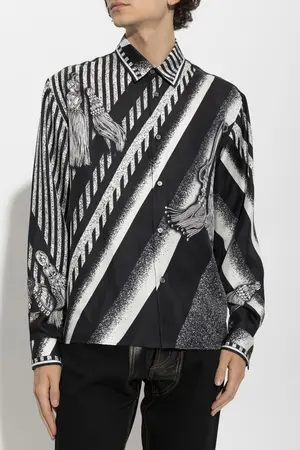 Versace Silk Shirt With Print