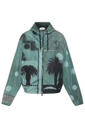 Versace Jacket With "sunset Palms" Print
