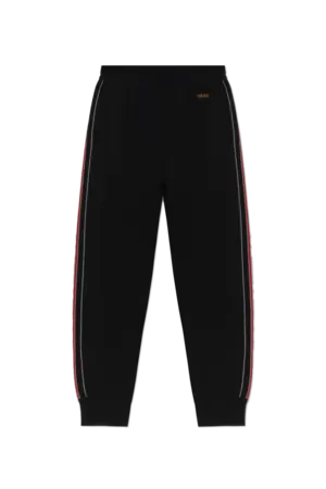 Versace Cotton Pants With Cuffed Legs