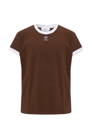 Versace T-shirt With Embroidered Logo