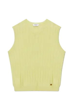 Versace V-neck Vest - Yellow