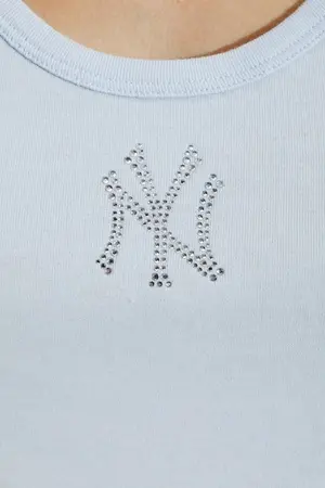 Sporty & Rich 47 X New York Yankees Appliqué Tank Top - Light Blue