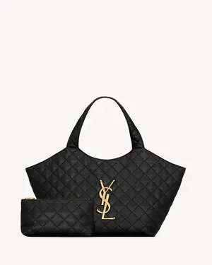 Saint Laurent Icare Medium In Quilted Nappa