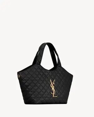 Saint Laurent Icare Medium In Quilted Nappa