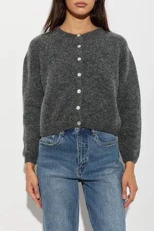 American Vintage Button-front Cropped Cardigan