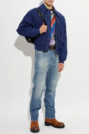 Versace Silk Shirt With "formula 6" Print