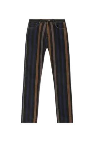 Versace Striped Pattern Jeans