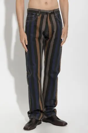 Versace Striped Pattern Jeans