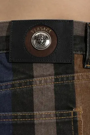 Versace Striped Pattern Jeans