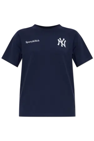 SPORTY & RICH T-shirt From The '47 & The New York Yankees' Collection - Navy Blue