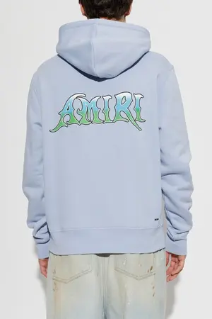 Amiri Ma" Monogram Hooded Sweatshirt