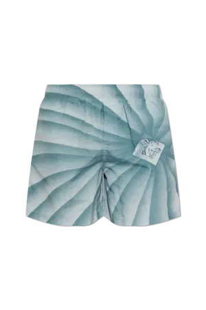 Versace Swim Shorts With Medusa Head - Blue