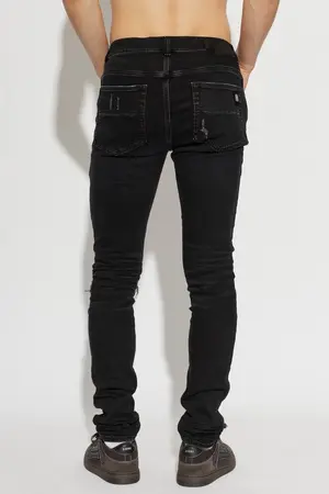 Amiri Jeans With Shimmering Appliqués