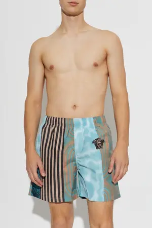 Versace Swim Shorts With "floating By" Print