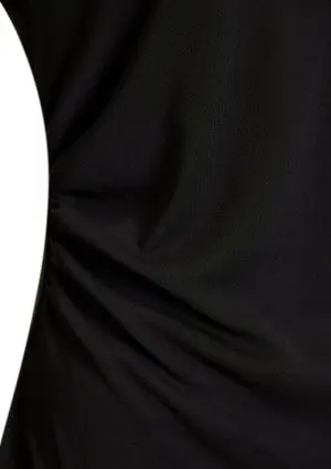 EXQUISE Paola Drape Neck Blouse