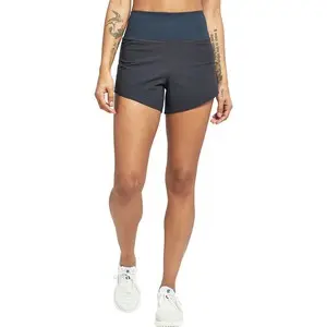 OISELLE High Rise Ra Solid 4in Short - Black