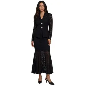 AKALIA The Valentina Lace Mermaid Skirt - Black
