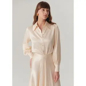 EXQUISE Kaia Satin Shirt