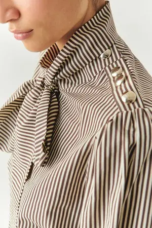 EXQUISE Indigo Cotton Blouse