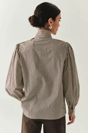 EXQUISE Indigo Cotton Blouse