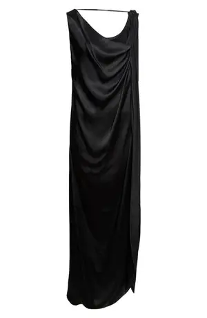 MAISON MARGIELA Draped Satin Gown - Black