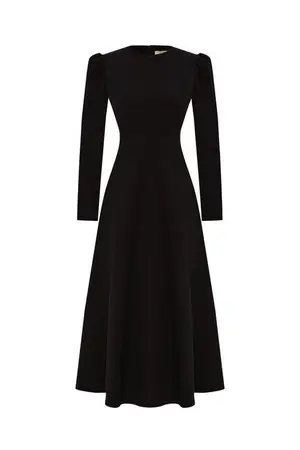 EXQUISE Exquise Angela Midi Dress Black