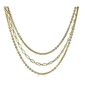 LONI PAUL JEWELRY Delicate Three Strand Necklace - Gold