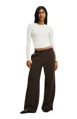 COTTONON Baggy Sweatpant - Dark Oak