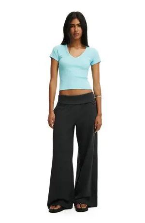 COTTON ON Fold Over Waistband Sweatpant - Shadowstone