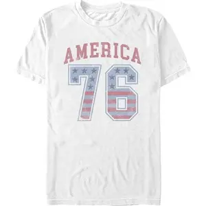 LOST GODS Varsity America 76 Short Sleeve Graphic T-shirt - White