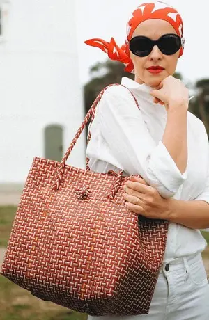 BRUNNA.CO The Toko Recycled Woven Tote Bag