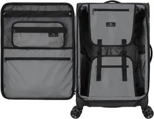 WALLYBAGS Stratford Softside Expandable Carry-on Spinner Luggage - Graphite