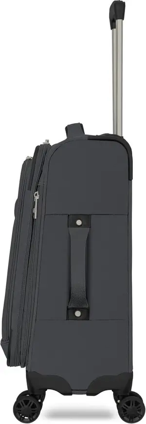 WALLYBAGS Stratford Softside Expandable Carry-on Spinner Luggage - Graphite