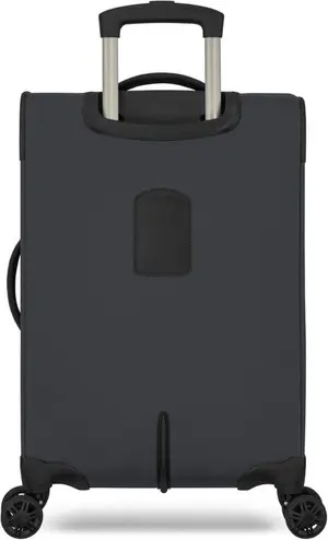 WALLYBAGS Stratford Softside Expandable Carry-on Spinner Luggage - Graphite