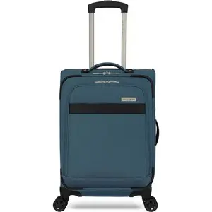 WALLYBAGS Stratford Softside 20" Carry On Spinner Luggage Teal