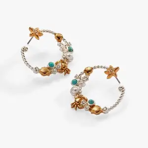 ALEX AND ANI Whimsical Seaside Rope Hoop Earring