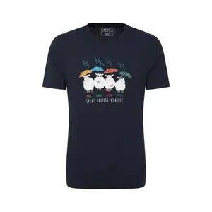 Mountain Warehouse Great British Weather" Graphic T-shirt - Navy