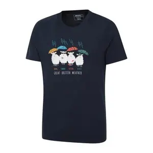 Mountain Warehouse Great British Weather" Graphic T-shirt - Navy