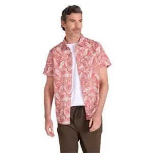 Mountain Warehouse Tropical Leaves Short-sleeved Shirt - Rust