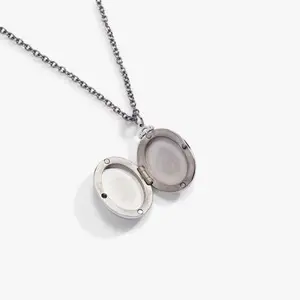 ALEX AND ANI Birds Of A Feather Locket Pendant Necklace