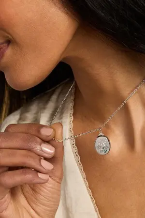 ALEX AND ANI Birds Of A Feather Locket Pendant Necklace