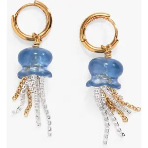 ALEX AND ANI Whimsical Jellyfish Huggie Hoops - Gold