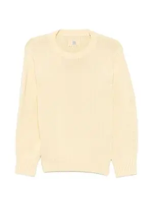 TOTEME Oversized Cotton Crewneck Sweater - Multicolor