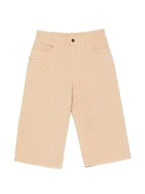 LEMAIRE Beige Cotton Bermuda Shorts - Multicolor