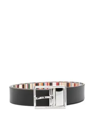 Paul Smith Signature Stripe Leather Belt - Multicolor