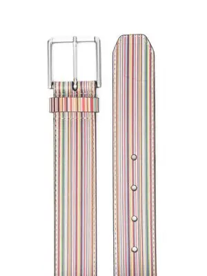 Paul Smith Signature Stripe Leather Belt