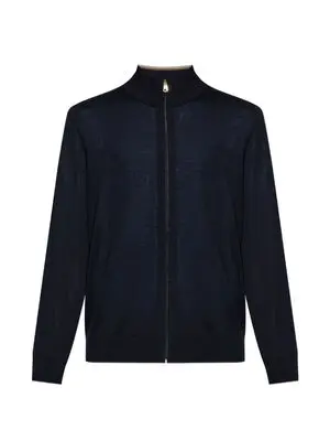 Paul Smith Wool Zipped Cardigan - Multicolor
