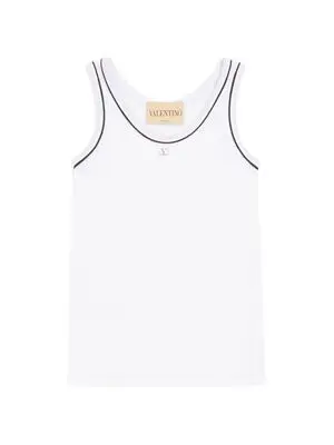 Valentino Garavani Cotton Logo Tank Top - Multicolor