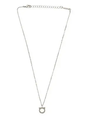 FERRAGAMO Gancini Crystal Necklace - Multicolor