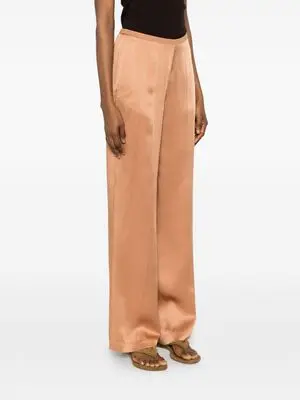 FORTE_FORTE High-waisted Wide-leg Trousers - Multicolor
